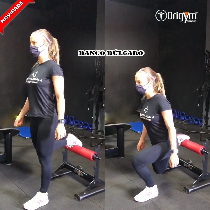 Banco Agachamento Búlgaro Origym® - OriGym Fitness Equipamentos