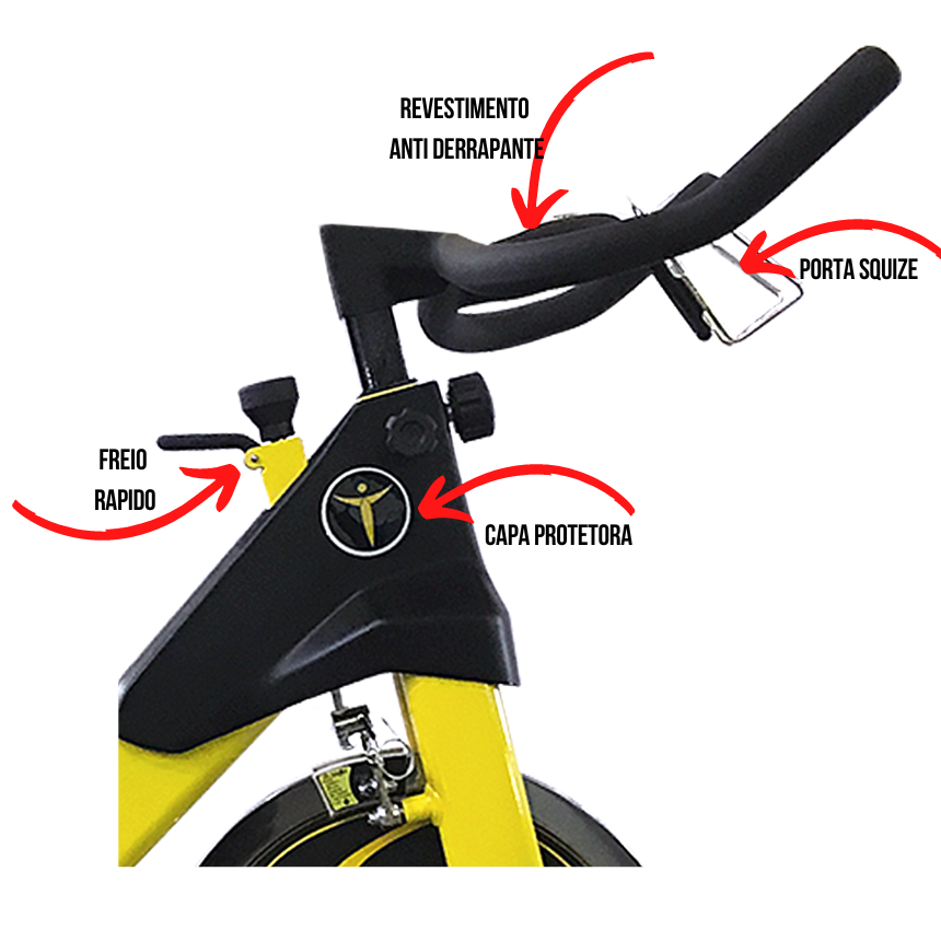 Bike de Spinning Quasar PRÓ+ - OriGym Fitness Equipamentos